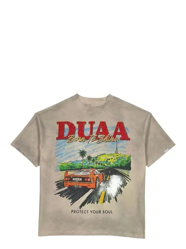 DUAA Hollywood Graphic T-shirt - Neutrals