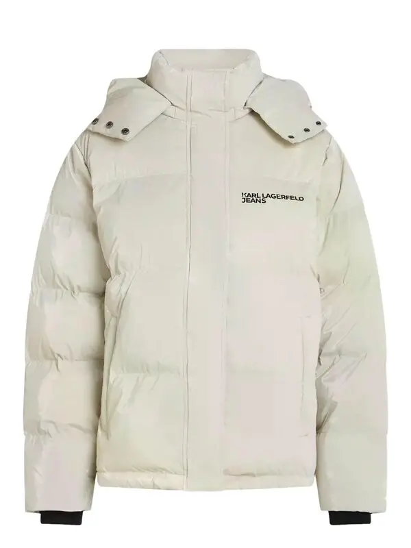 Karl Lagerfeld Puffer Jacket - Neutrals