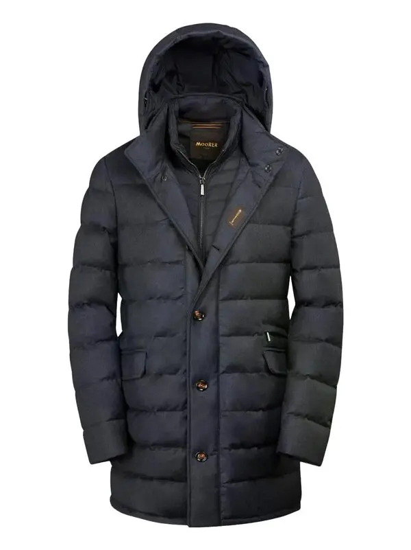 MOORER Padded Jacket - Blue