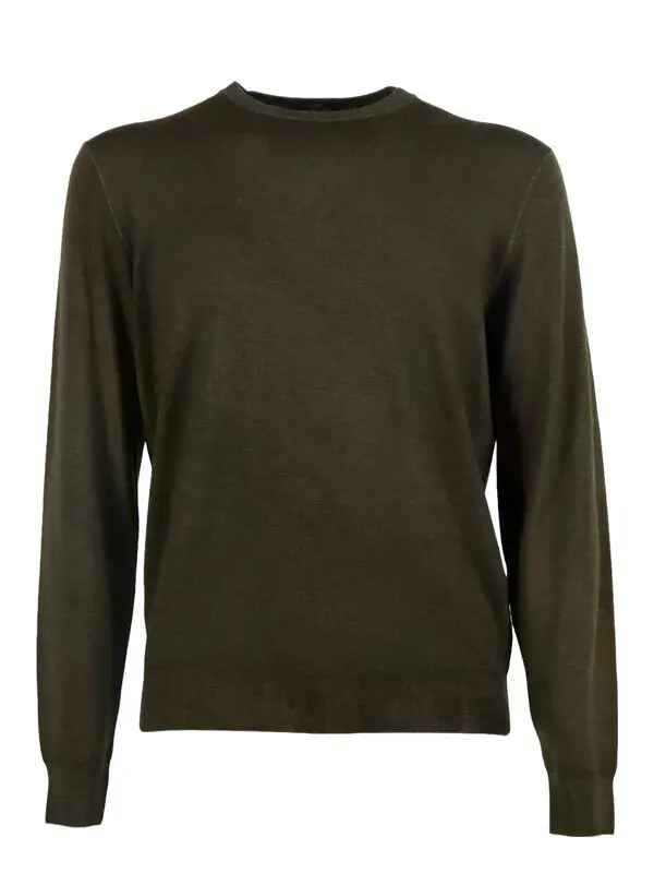 FILIPPO DE LAURENTIIS Long-sleeve Crew-neck Sweater - Green