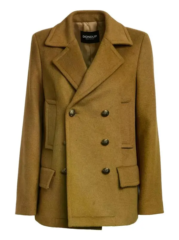 DONDUP Double-breasted Coat - Brown