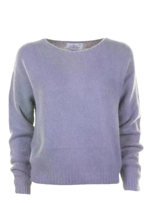 CINQUE Crew-neck Pullover Sweater - Grey