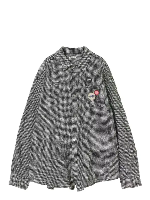 UNDERCOVERISM Checked Wool Shirt - Grey