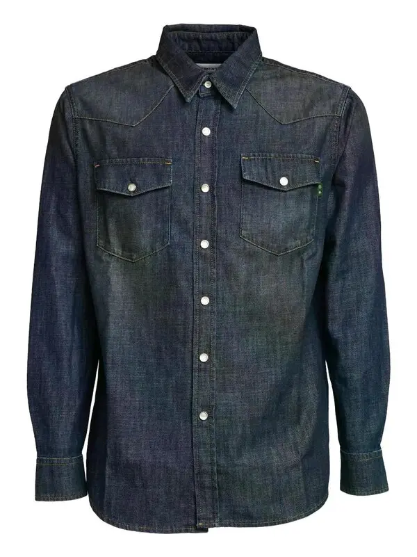 DEPARTMENT 5 Buttoned Western Shirt - Blue