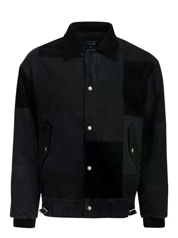 Comme Des Garçons Corduroy-paneled Jacket - Black