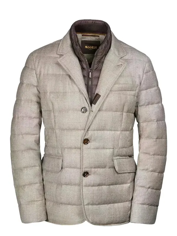 MOORER Padded Nomos Jacket - Neutrals