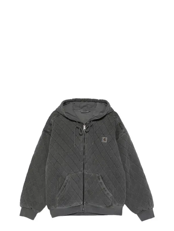 Carhartt Work In Progress Quilted Hooded Jacket - Black
