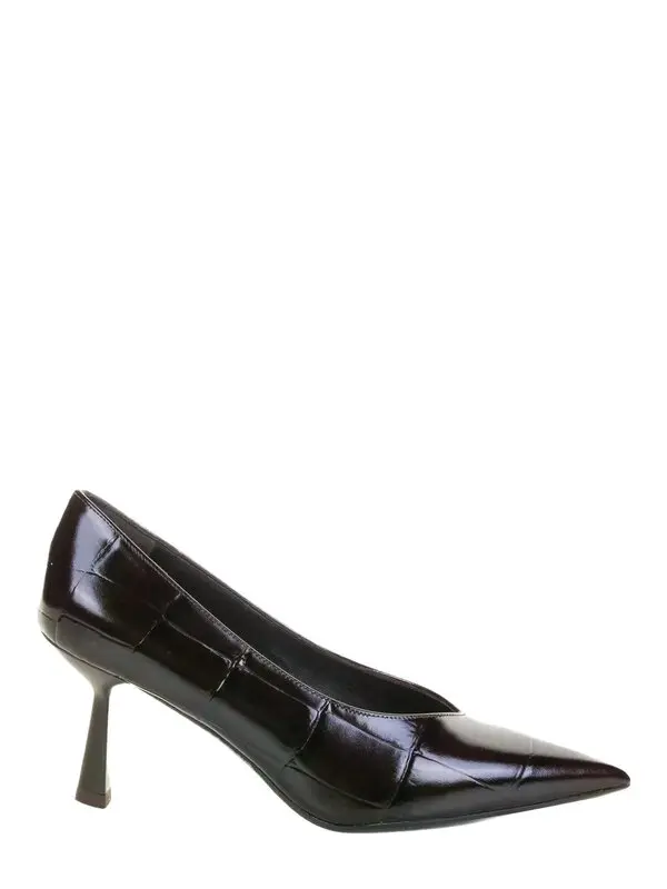 CHANTAL 70mm Crocodile-print Pumps - Brown