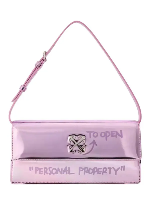 Off-White Jitney 1.0 Embossed Shoulder Bag - Pink