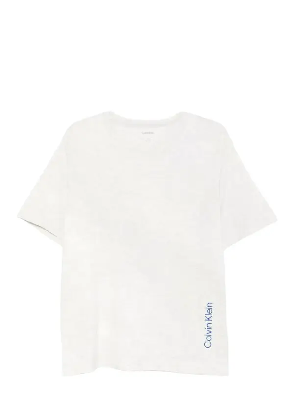 Calvin Klein Logo-print T-shirt - Neutrals