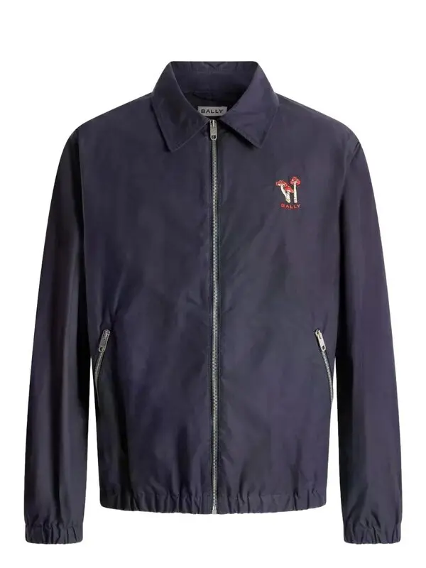 Bally Zipped Bomber Jacket - Blue