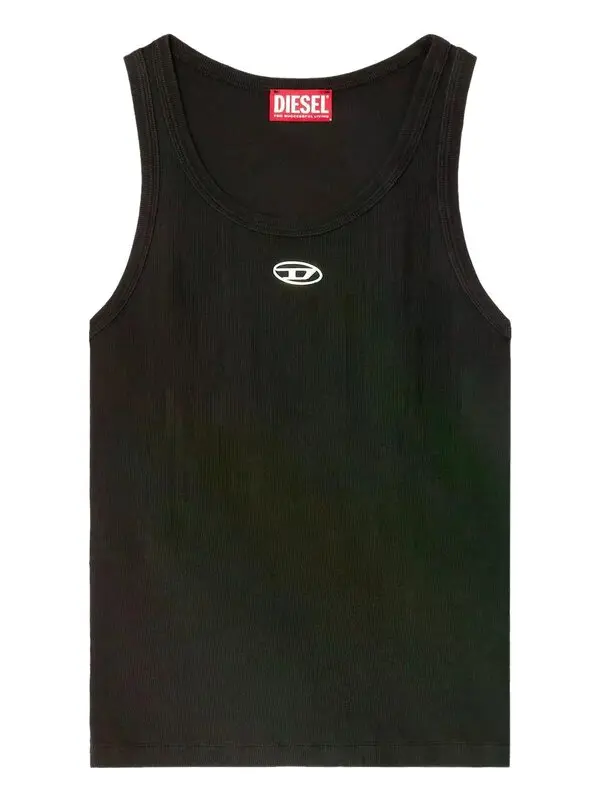 DIESEL Logo-detail Tank Top - Black