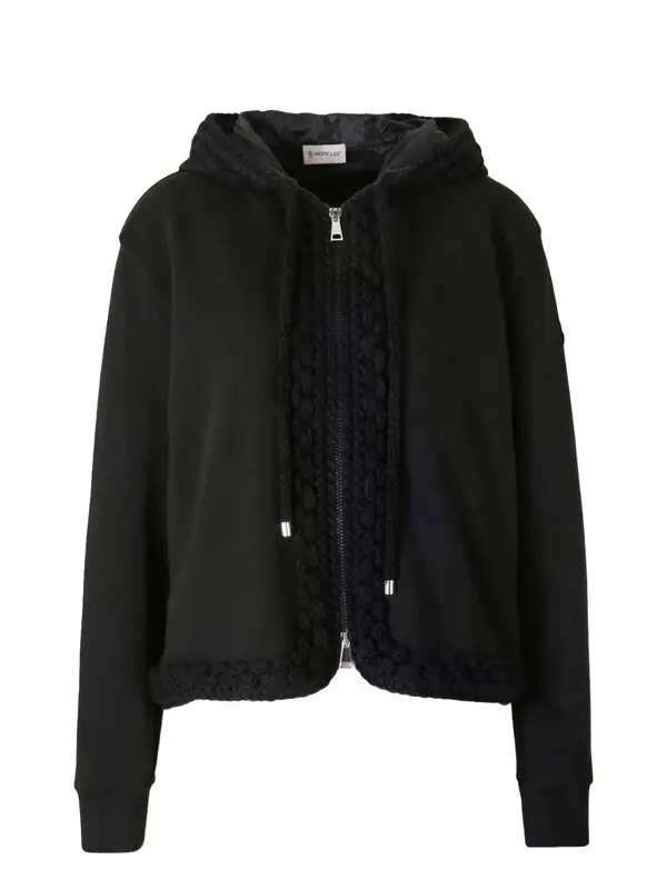 Moncler Zip-up Hoodie - Black