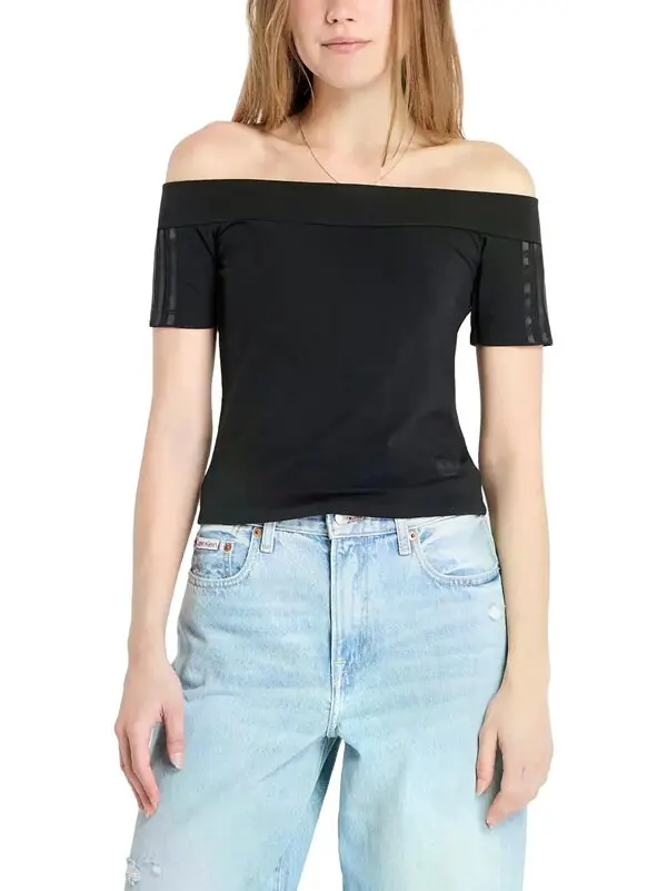 Adidas Off-shoulder T-shirt - Black