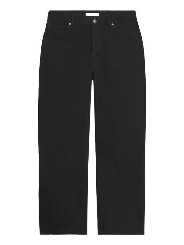 Maison Kitsuné Belt-loops Denim Trousers - Black