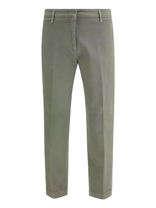 CRUNA Daizy Flat-front Barrel Trousers - Green
