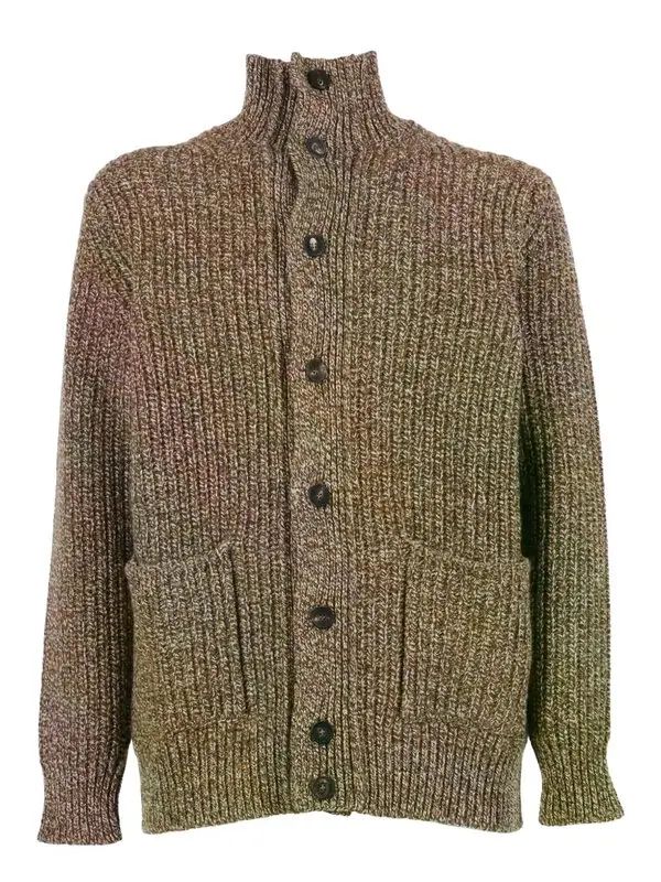 FILIPPO DE LAURENTIIS Button Pocket Knit Cardigan - Brown