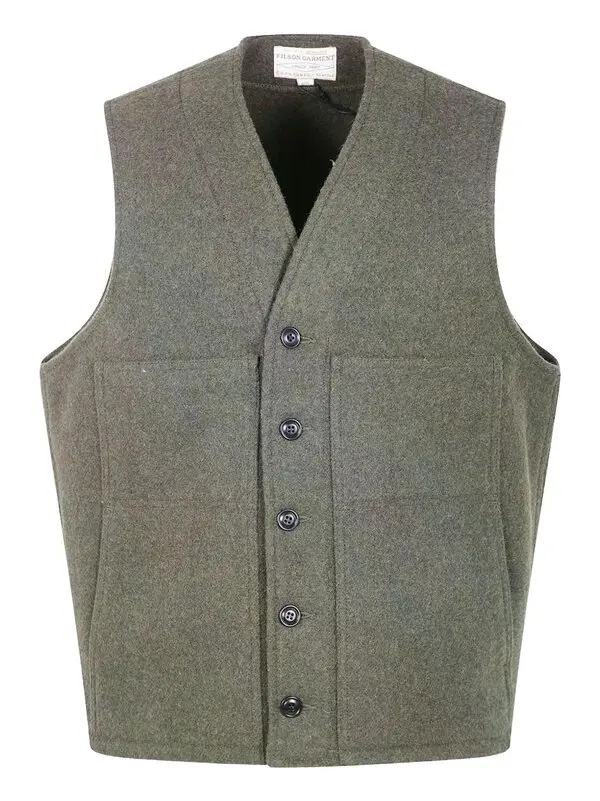 Filson Button Pocket Gilet - Grey
