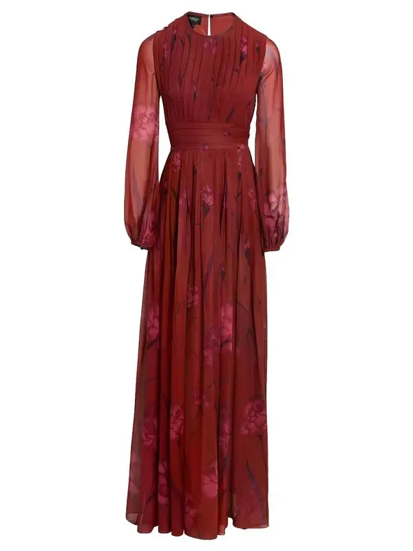 Giambattista Valli Floral-print Maxi Dress - Red