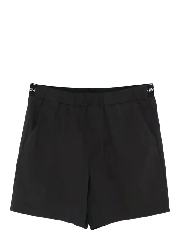 Calvin Klein Elastic-waistband Pocket Shorts - Black