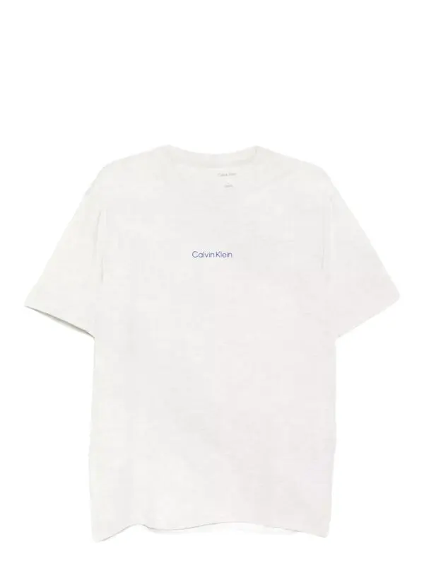 Calvin Klein Logo-print Crew-neck T-shirt - White