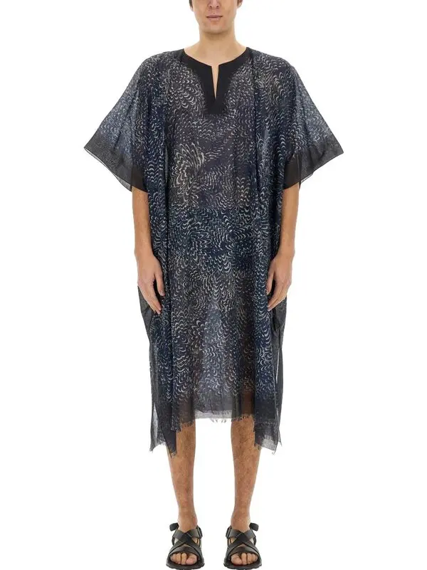 Dries Van Noten Cotton Kaftan - Blue