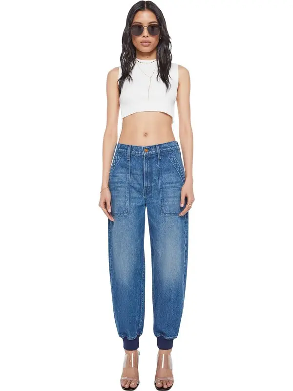 MOTHER Snacks! The Peeler Jogger Ankle Bake Sale Pants - Blue