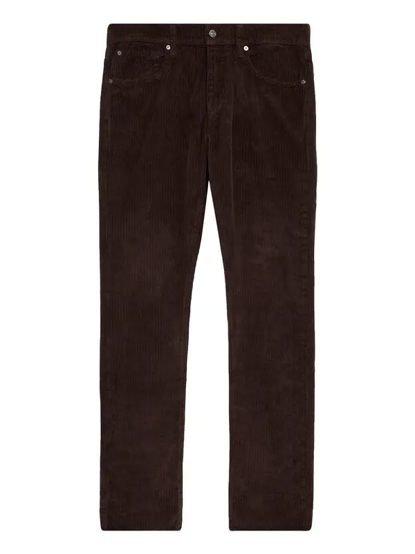 7 For All Mankind Straight-leg Five-pocket Corduroy Pants - Corduroy C