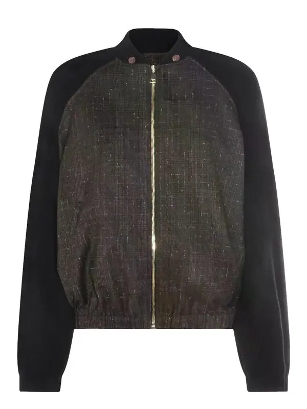 Fabiana Filippi Plaid Zip Jacket - Brown