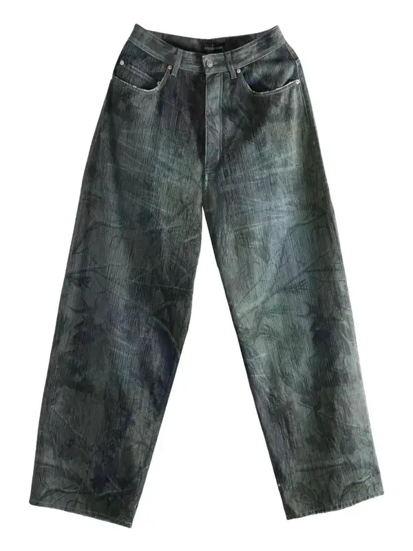 Balenciaga Printed Jeans - Brown