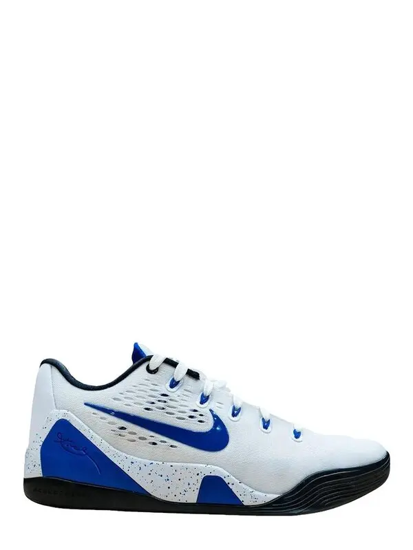 Nike Kobe 9 Em Low Protro Duke Blue Devils Pe Sneakers - White/royal/black