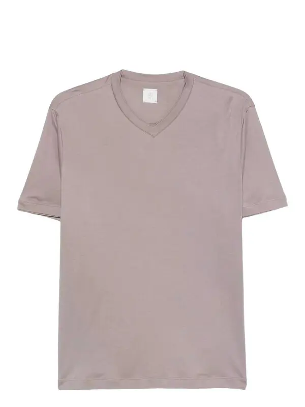 Eleventy V-neck T-shirt - Pink