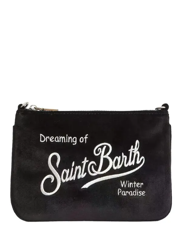 MC2 SAINT BARTH Embroidered Clutch - Black