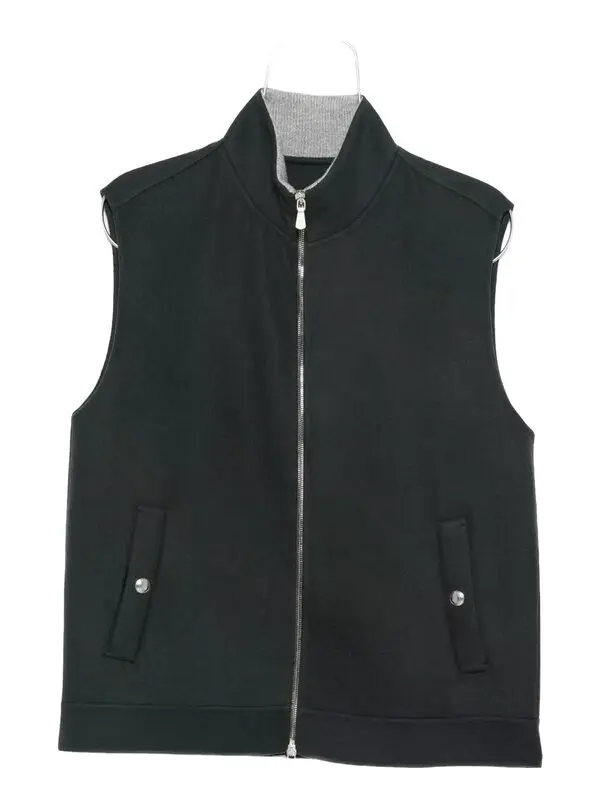 Eleventy Zip Vest - Grey