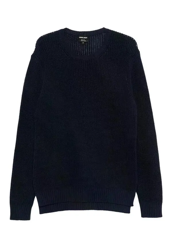 Giorgio Armani Chunky-knit Sweater - Blue
