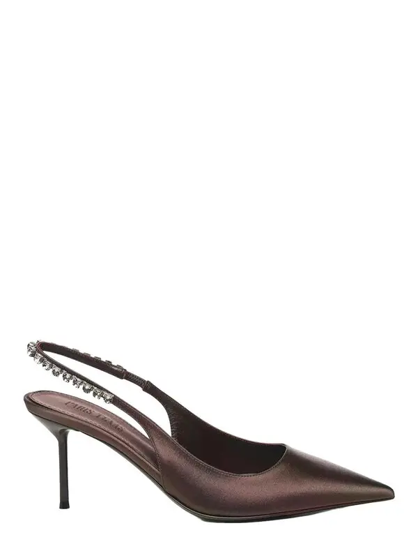 Paris Texas 70mm Lidia Slingback Pumps - Brown