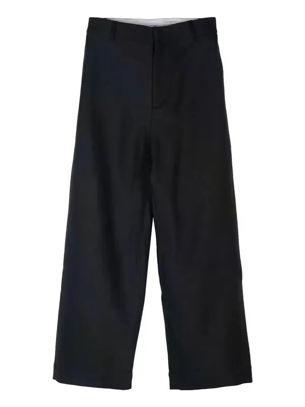 AZ FACTORY Wide-leg Wool Trousers - Blue