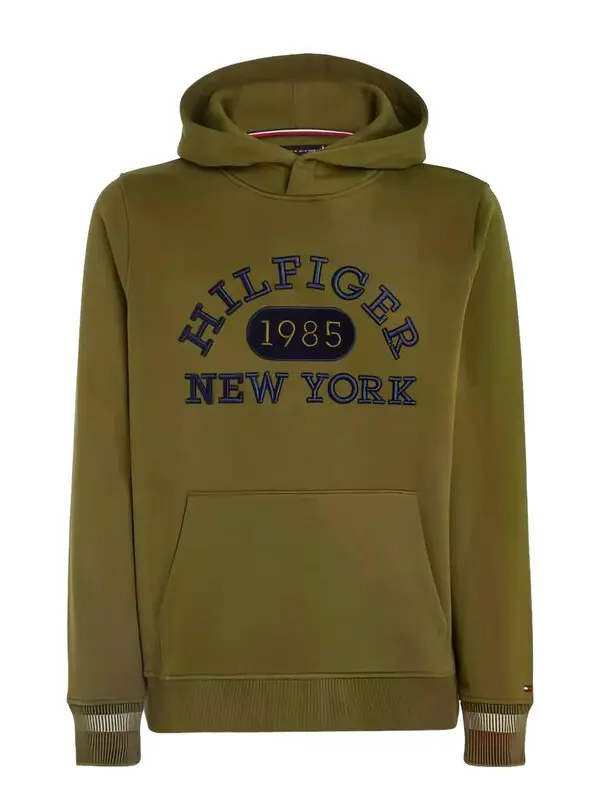 Tommy Hilfiger Embroidered Logo Hoodie - Green