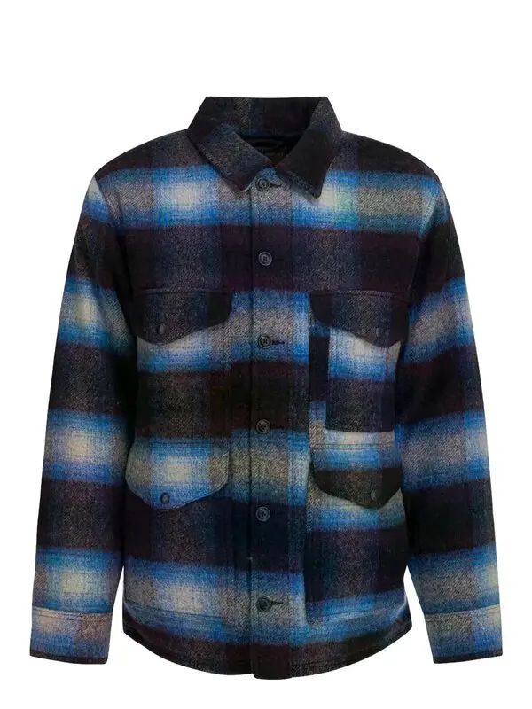 Filson Plaid Pattern Coat - Blue