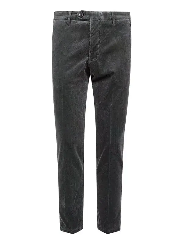 MICHAEL COAL Corduroy Trousers - Grey
