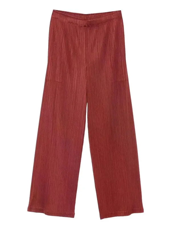 Issey Miyake Pleated Trousers - Brown