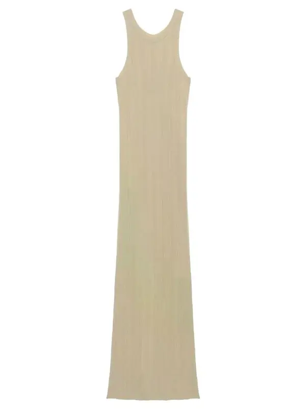 TOTEME Ribbed Sleeveless Maxi Dress - Neutrals