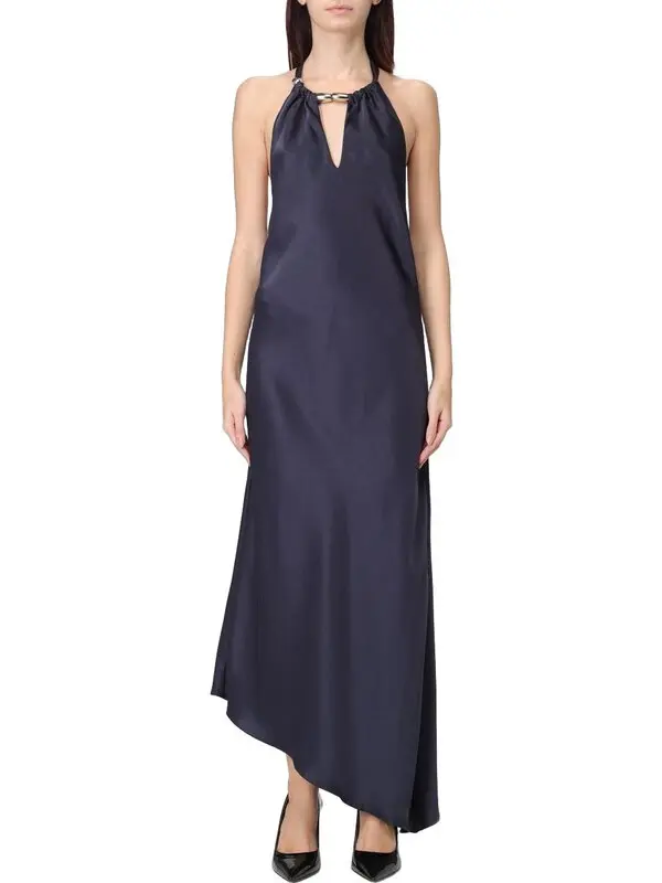 Pinko Halter Maxi Dress - Blue