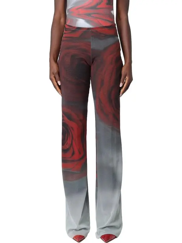 Jean Paul Gaultier Wide Leg Pants - Red