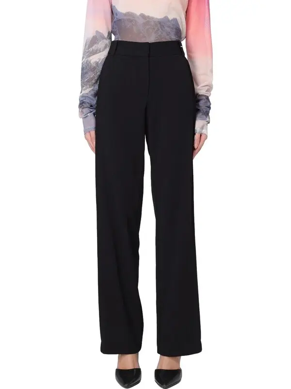Patrizia Pepe Wide Leg Trousers - Black