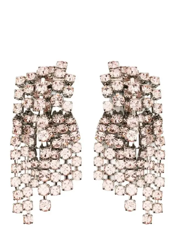 HELENE ZUBELDIA Crystal Dangle Earrings - Pink