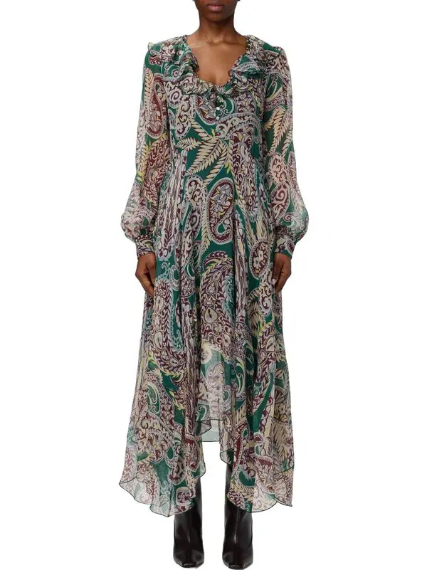 Etro Printed Dress - Green