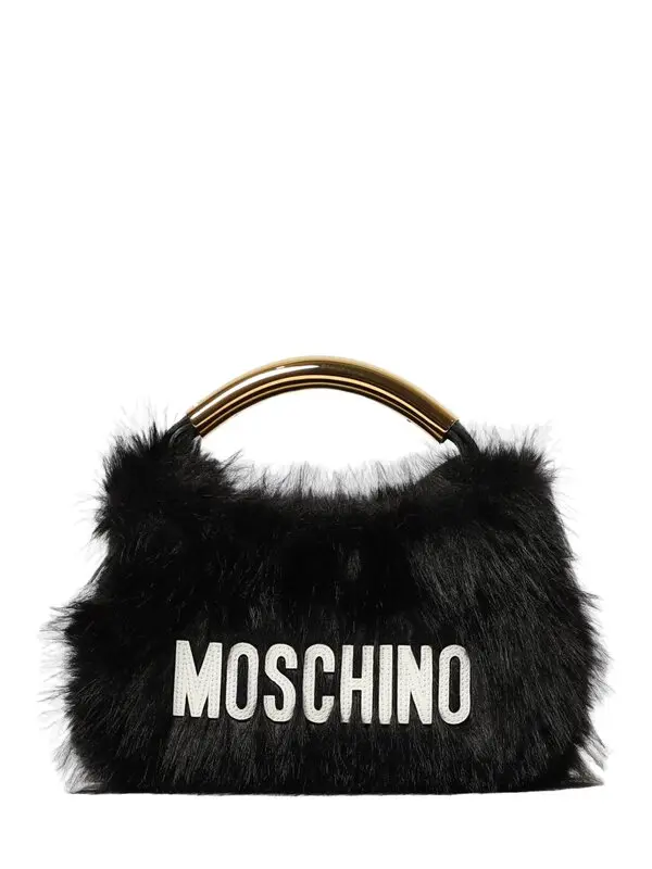 Moschino Mini Bag With Hoop Handle - Black