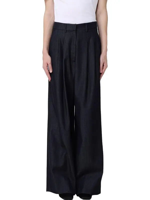 PT TORINO Wide Leg Trousers - Navy