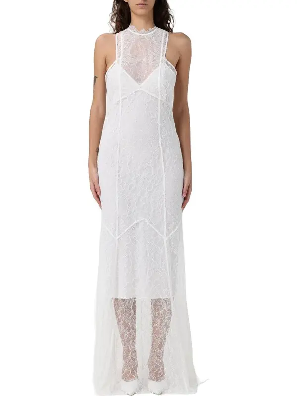 TWINSET Lace Maxi Dress - White
